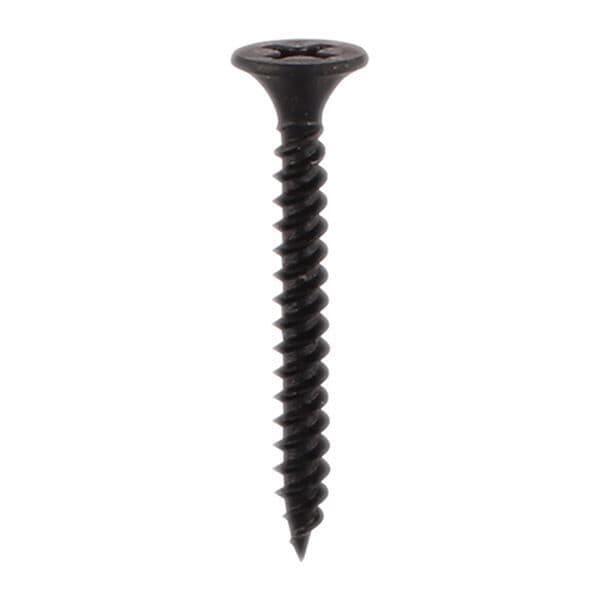 Black Fine Threaded 3.5 x 42mm PH2 Drywall Screw - 200 per box