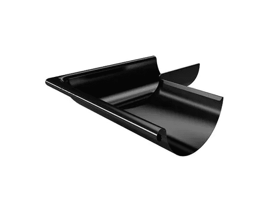 125mm Steel 90 External Gutter Corner With Joint Brackets